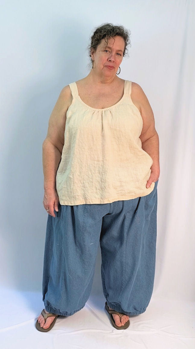 Emily Tank - woven fabrics - Plus Sizes in natural fiber fabrics – Love ...